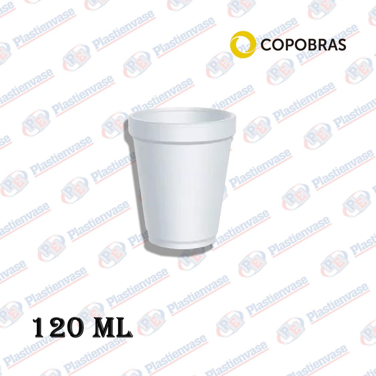 VASO TERMICO COPOBRAS 120CC TIRA 25 UNID - Plastienvase