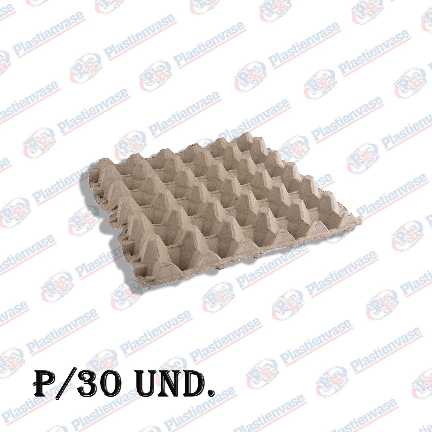 MAPLE P/HUEVO CARTON 30UND. (100XFDO.) - Plastienvase