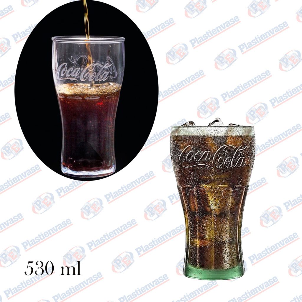 VASO ACRILICO COCA COLA 530ML TRANSPARENTE PLASUTIL (13345) - Plastienvase