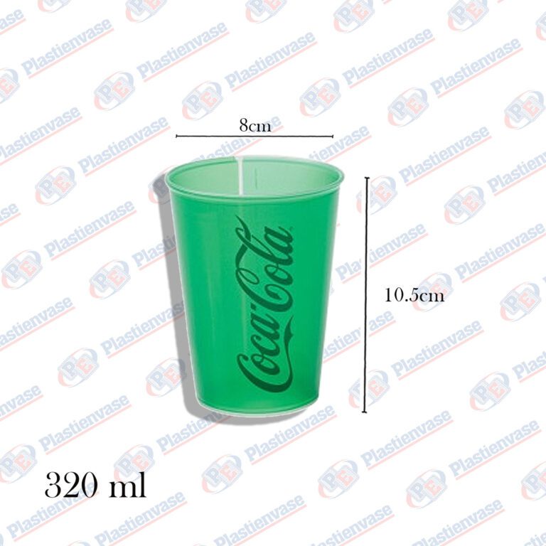 VASO PLASTICO COCA COLA 320ML PLASUTIL (665) - Plastienvase