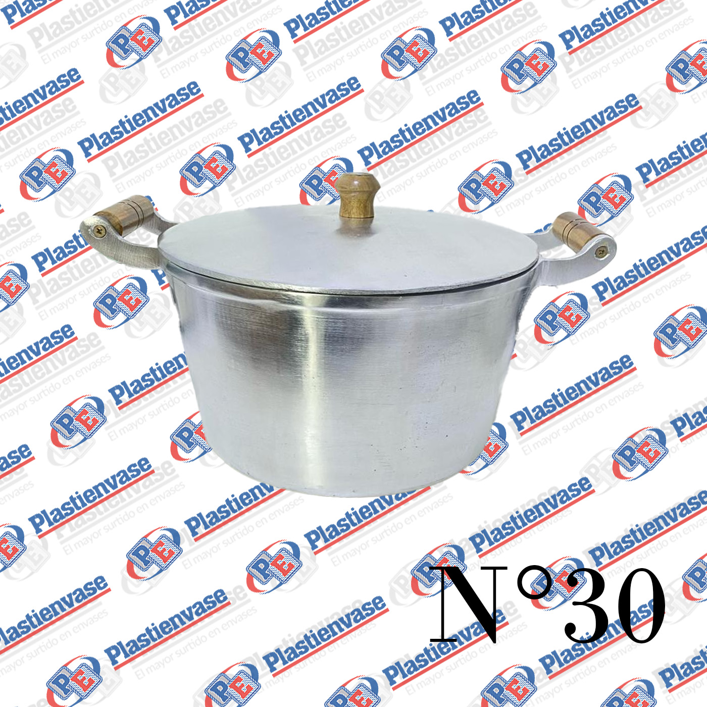 CACEROLA ALUMINIO FUNDIDO ALTA Nº30 - Plastienvase