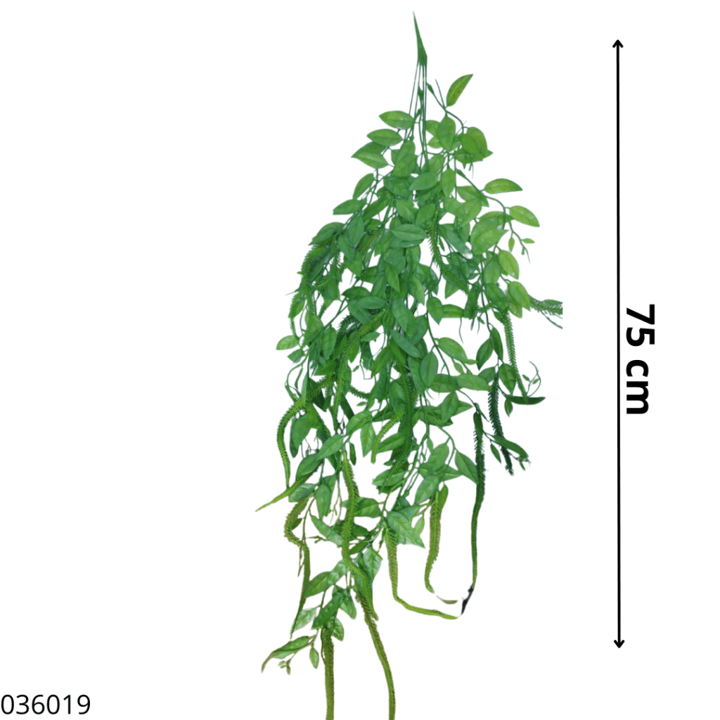 HOJAS VERDES COLGANTES 75CM (G0312) - Plastienvase