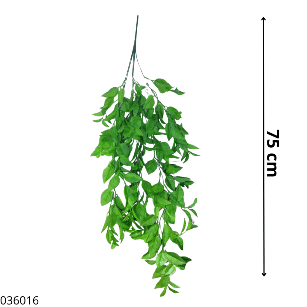 HOJAS VERDES COLGANTES 75CM (G0306) - Plastienvase