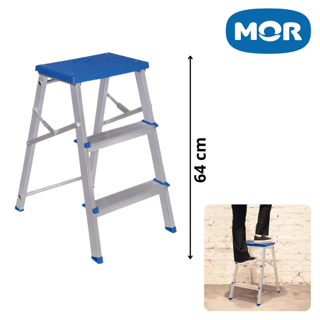 ESCALERA DE ALUMINIO MOR 3 ANDARES 5101 - Plastienvase