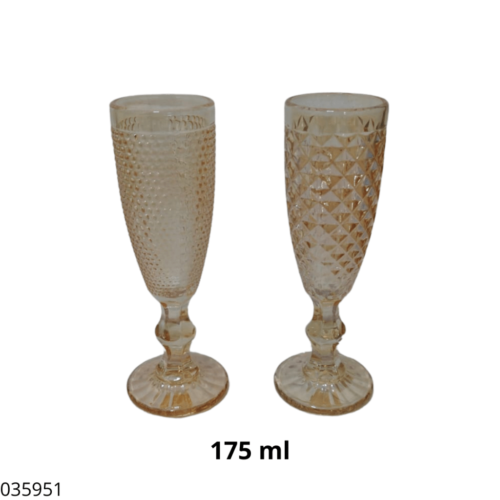 COPA BARROCO CHAMPAGNE DORADO 175ML (DOYALEX DY-218) - Plastienvase