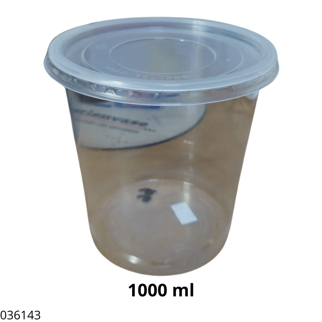 POTE PLASTICO X 10PC ECO 1LT BOPP - Plastienvase