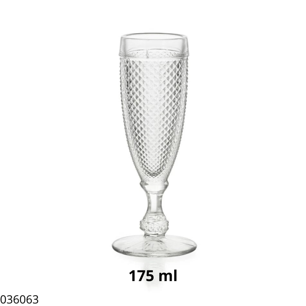 COPA BARROCO CHAMPAGNE CRISTAL 175ML (DY-218) - Plastienvase
