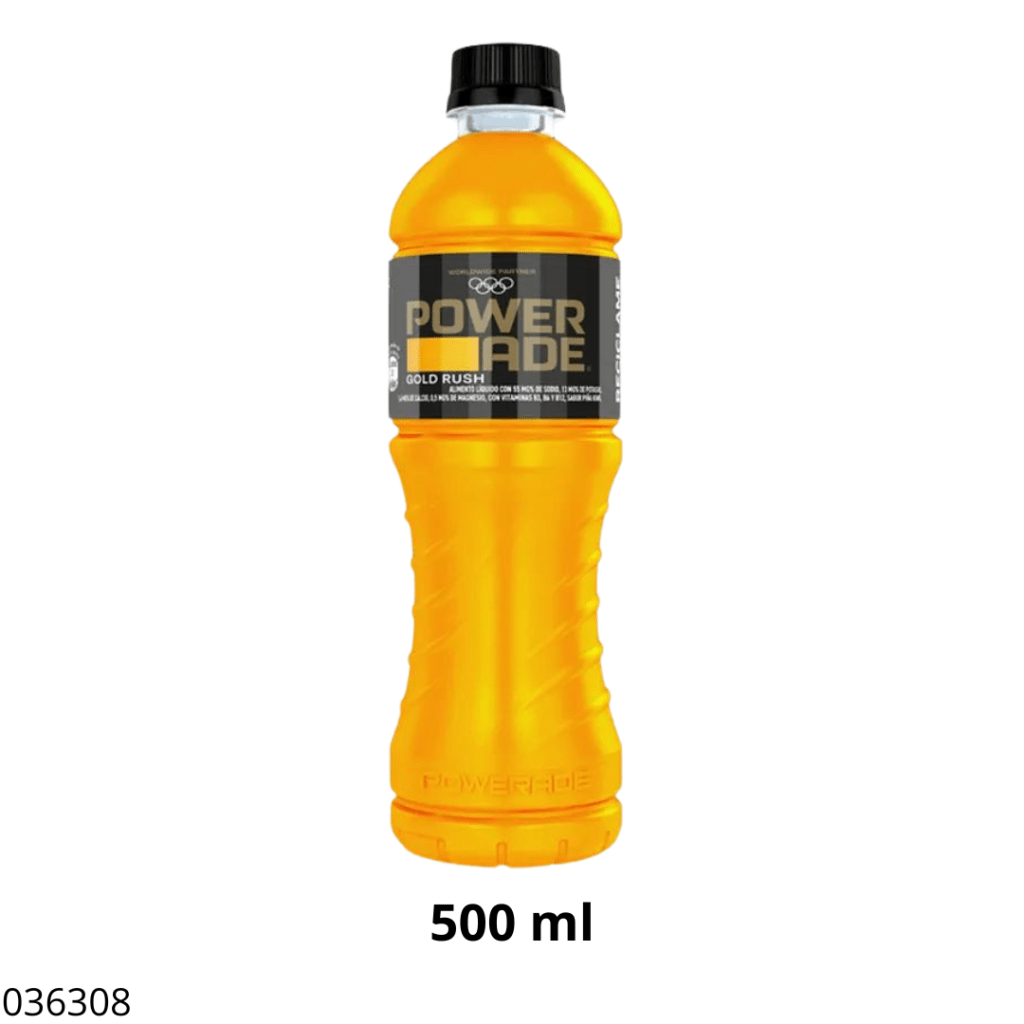 BEBIDA DEPORTIVA GOLD RUSH 500ML POWER RADE - Plastienvase