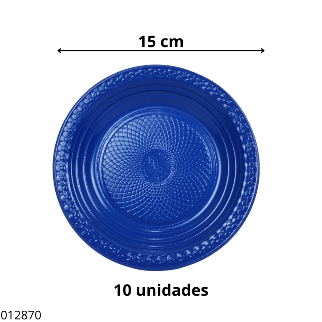 PLATITO FORFEST DESCARTABLE AZUL X 10 UN - Plastienvase
