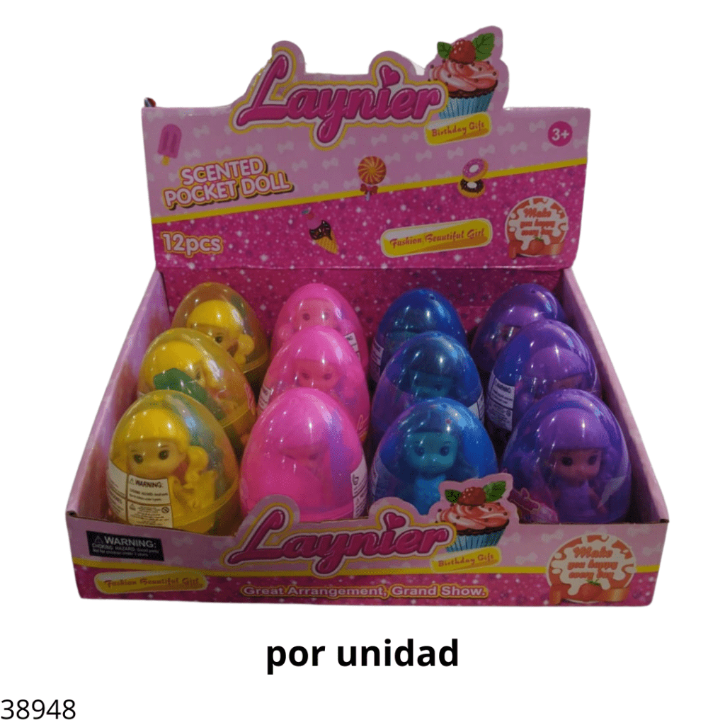 HUEVO SORPRESA LAYNIER MUÑECA (GR168) - Plastienvase
