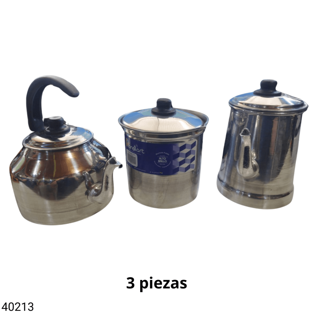 KIT DE ALUMINIO P/CAFE PANELART 301 (3PC) - Plastienvase