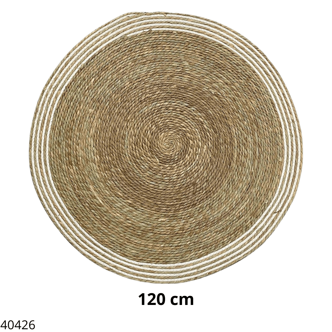 ALFOMBRA REDONDO 4 RAYAS BORDE 100 CM BH8647 - Plastienvase