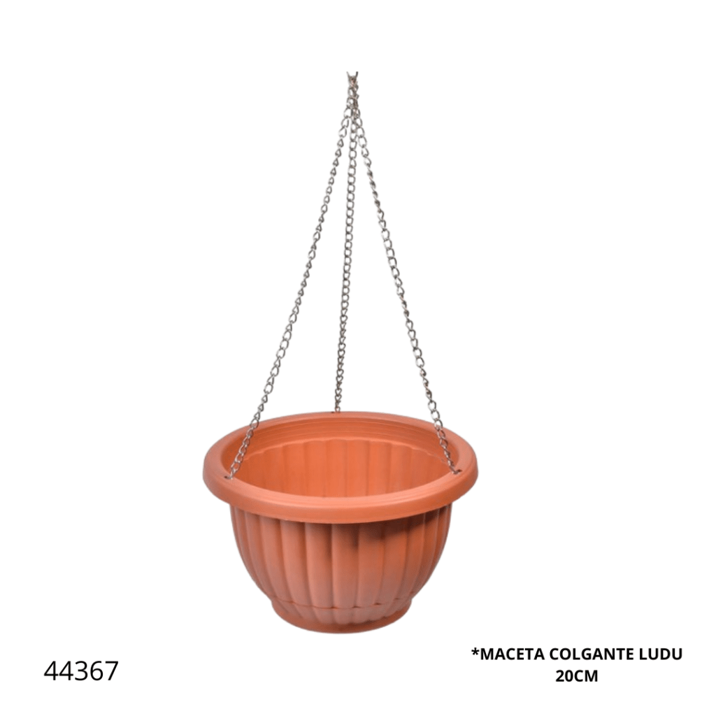 MACETA COLGANTE LUDU 20CM (KD7011) - Plastienvase