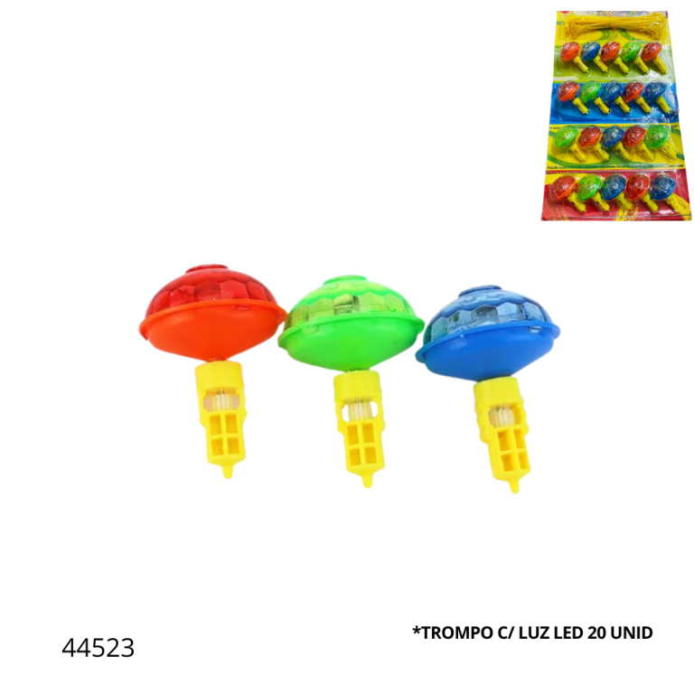 JUGUETE TROMPO C/ LUZ LED 20 UNID (TT-2513-20) - Plastienvase